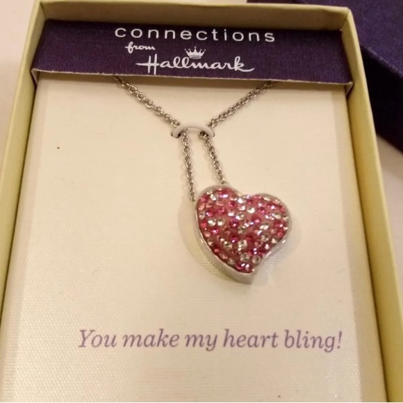 Connections by Hallmark | Jewelry | Connection From Hallmark Pink Clear ...